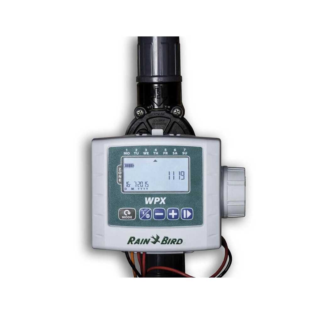 Programador de Riego WPX Batería 9V 1 Zona Con Solenoide Rain Bird 304095 Programador de Riego WPX Batería 9V 1 Zona Con Solenoide Rain Bird 304095